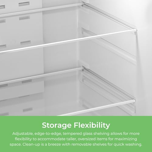 Kenmore 4661342 30" W Top Freezer Refrigerator with Adjustable Glass Shelving, Humidity Control Crispers, Quiet and Energy Efficient Inverter Compressor, White
