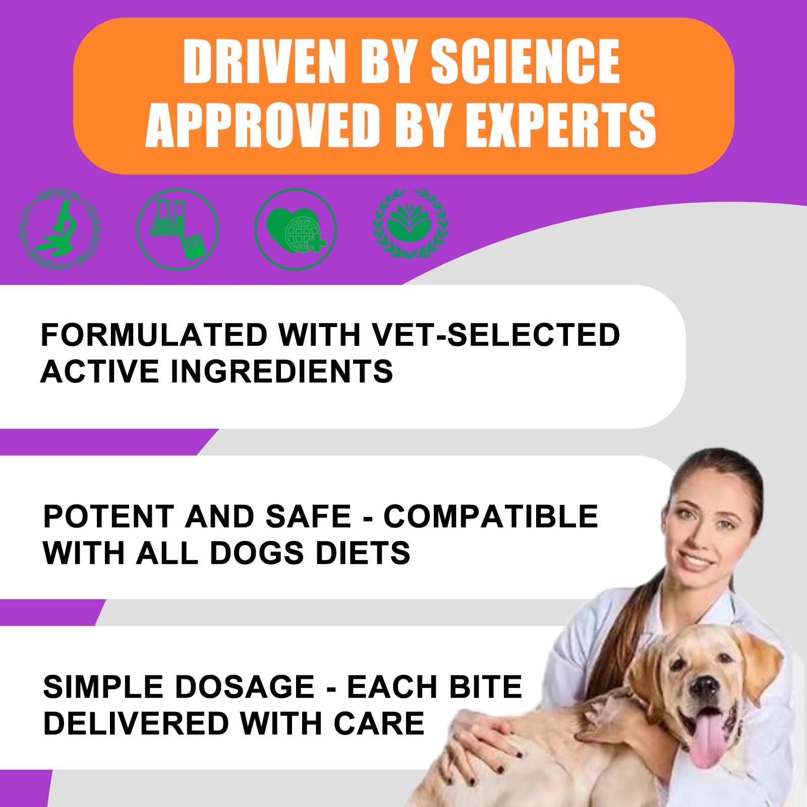 Probiotics for Dogs,Dog Probiotics and Digestive Enzymes,Health and Immune Support. Relieves Constipation, Bad Breath, Flatulence and Upset Stomach. Veterinarian Developed,120 Chews, Duck Flavor.