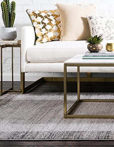 Rugs.com Angelica Collection Rug β 9' x 12' Light Gray Medium Rug Perfect for Living Rooms, Large Dining Rooms, Open Floorplans