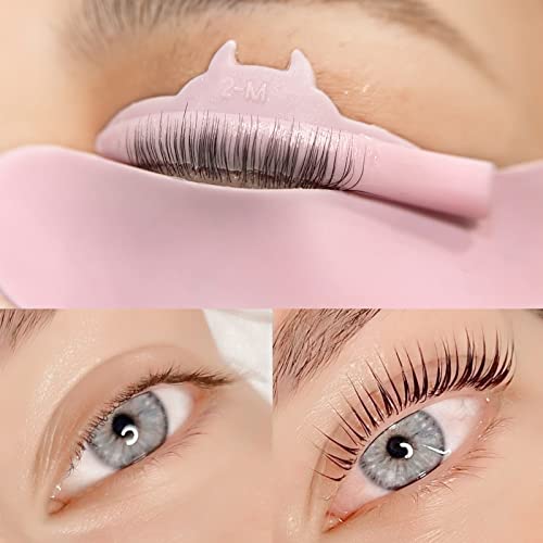 Lomansa Lash Lift Glue Balm Eyelash Lifting Silicone Pads Perm Rods Eye Patch, Lash Lift Tools Strong Fix for Lashes and Brows Curl