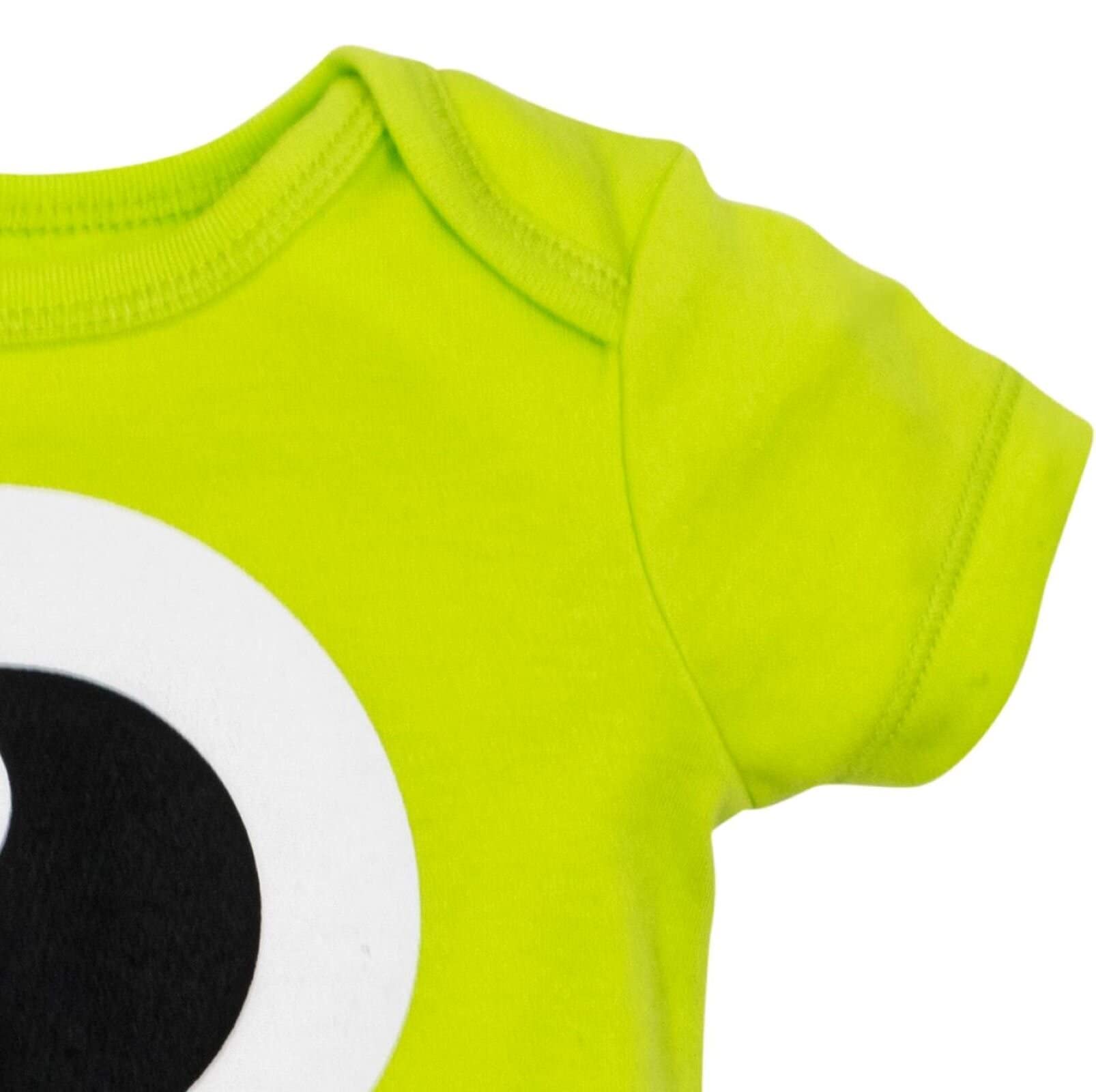 Disney Pixar Monsters Inc. Mike Newborn Baby Boys Cosplay Bodysuit and Hat Set 3-6 Months