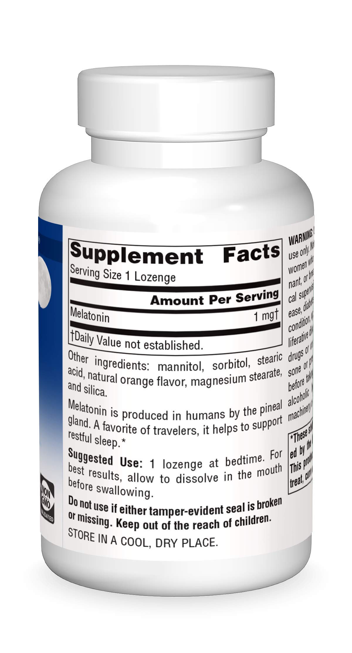 Source Naturals Melatonin 1 mg - 300 Orange Flavored Lozenges