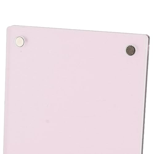 Free Standing Photo Frame, Simple Operation Slant Back Multipurpose Photo Frame for Movie Ticket Office (Pink)