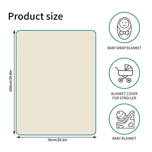 Pinko Coral Baby Blanket for Boys Girls Soft Plush Minky Blanket with Double Layer Dotted Backing,Printed Animal Bed Throws for Children (Green Forest Deer, M)