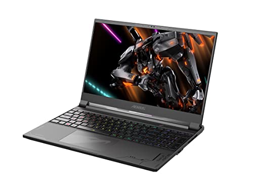 GIGABYTE AORUS 15X: 15.6" 16:9 Thin Bezel QHD 2560x1440 165Hz, NVIDIA GeForce RTX 4070 Laptop GPU 8GB GDDR6, Intel Core i9-13980HX, 16GB DDR5 RAM, 1TB SSD, Win11 Home (AORUS 15X ASF-D3US754SH), Black