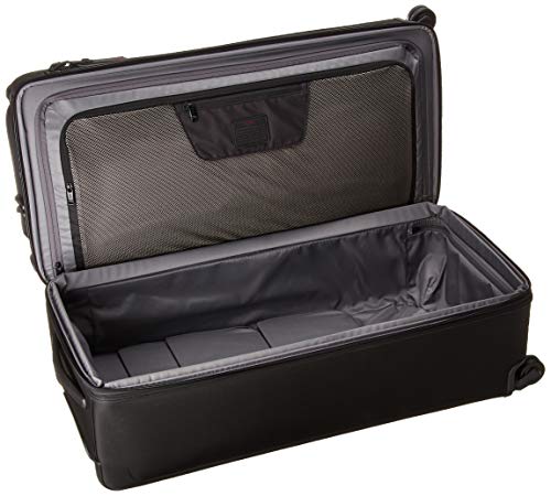 TUMI Alpha 3 Tall 4-Wheel Duffel Packing Suitcase - Features Zip Divider and Large Mesh Zip Pocket - Rolling Luggage for Men and Women - Black
