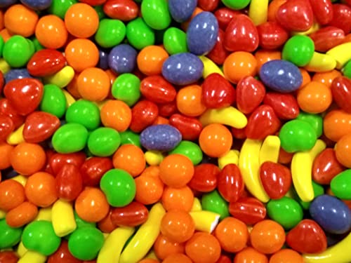 Runts - 1.5 lbs of Fresh Assorted Orange Banana Strawberry Grape Green Apple Sweet Hard Crunchy Candy