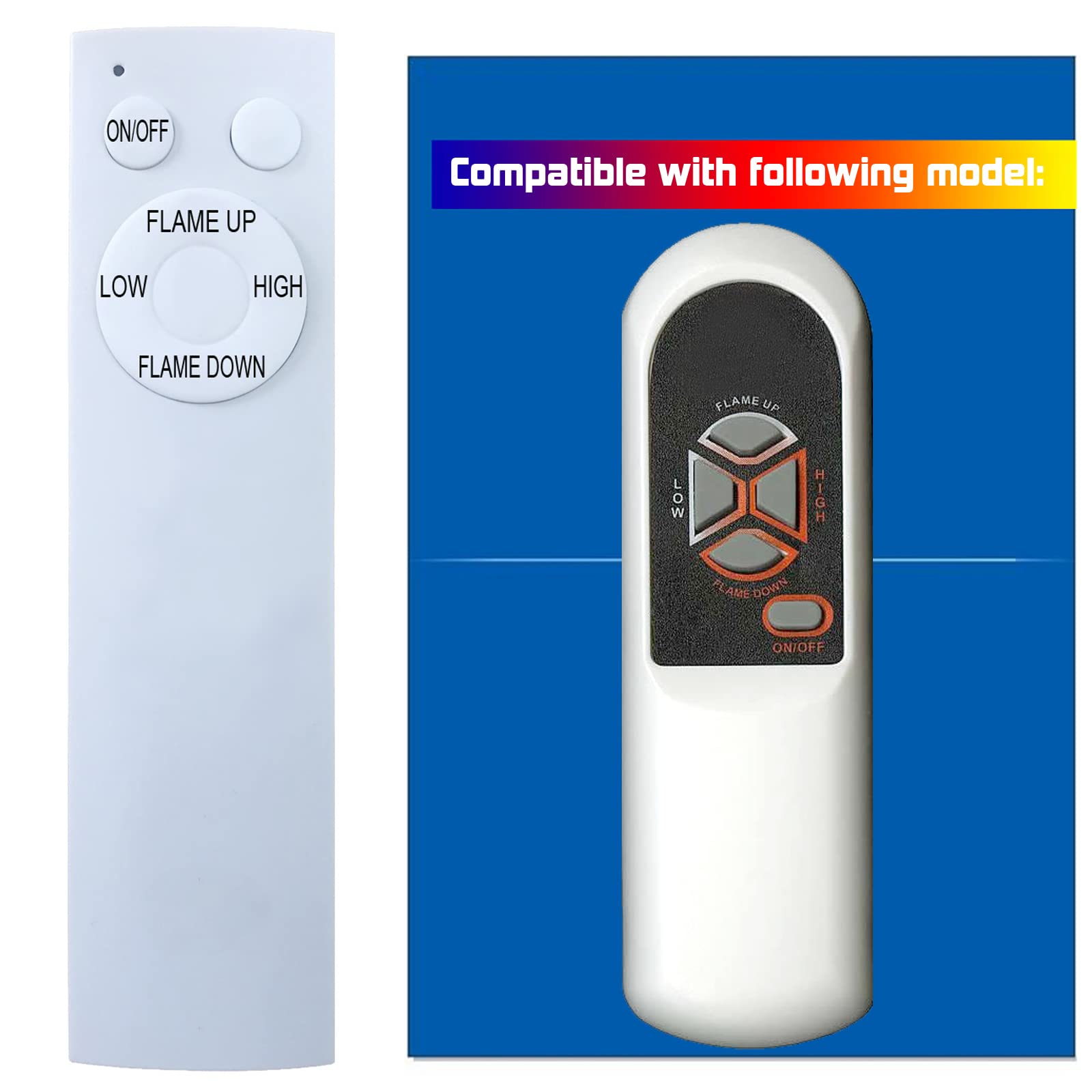GENGQIANSI Replacement for Heat Surge Electric Fireplace Heater Remote Control Model All Models X23 M5 M6