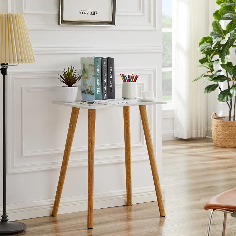Ellennice Dressing Table-Makeup Vanities Home Office Console Wooden Writing Desk Laptop Desk Simple Desk Can Be Used As Computer Desk/Study Desk/Writing Desk/Game Table/Dressing Table (White)