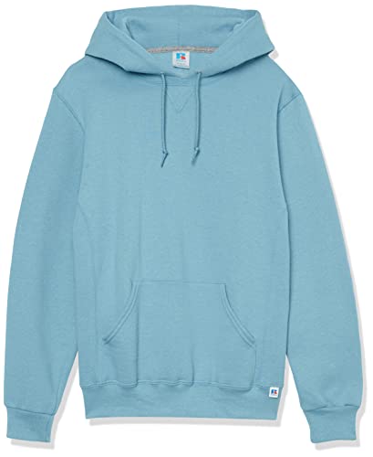 Russell Athletic Men's Hoodie Dri-Power Fleece Hoodies & Sweatshirts, Moisture Wicking, Cotton Blend, Relaxed Fit, Sizes S-4X, Arctic Blue, Small