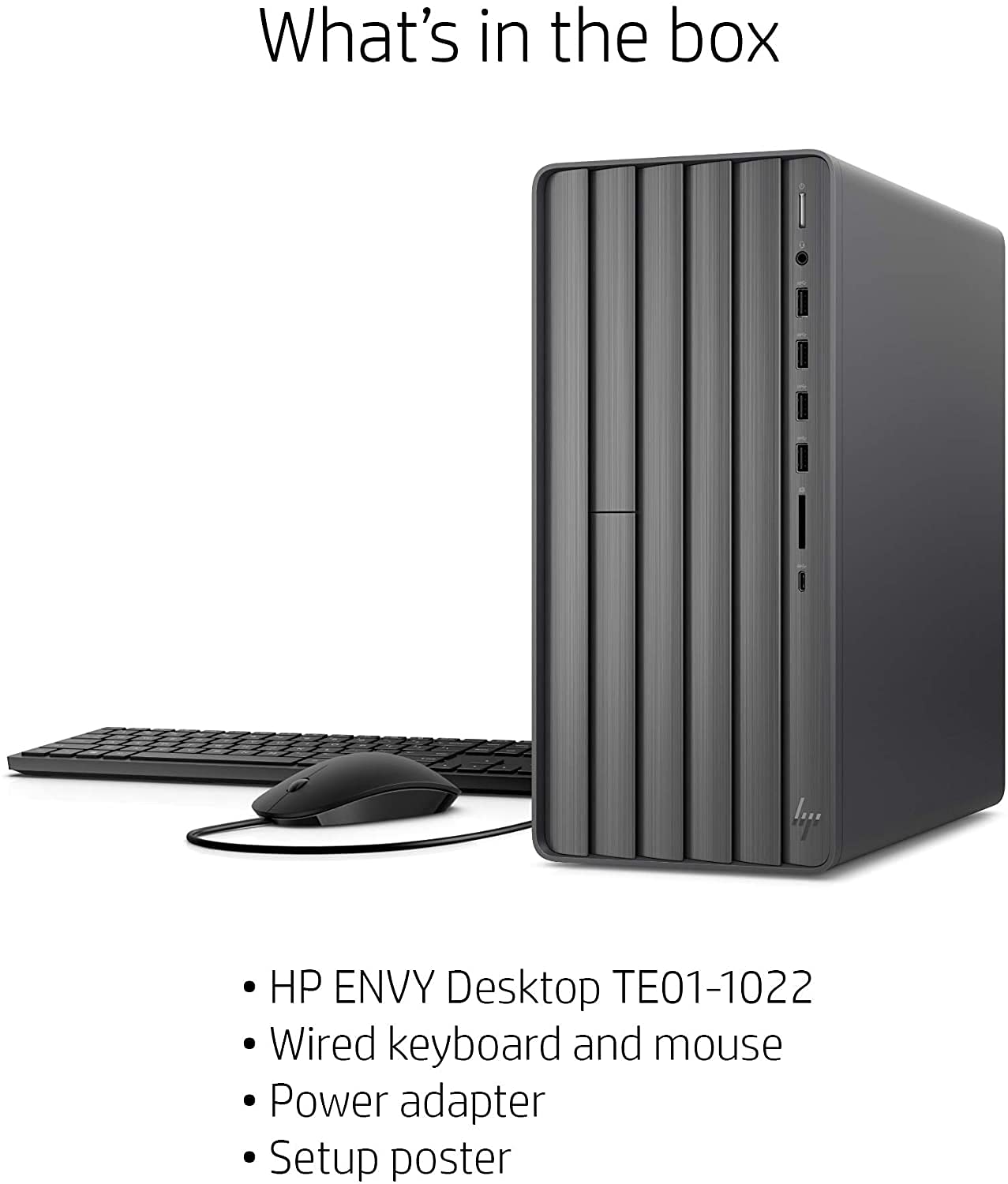 HP 2022 Newest Envy Desktop Computer, Intel Core i7-11700F, GeForce GTX 1660 Graphics, 64GB RAM, 1TB SSD, 1TB HDD, Wi-Fi 6, Bluetooth 5, Windows 11 Home, Bundle with JAWFOAL