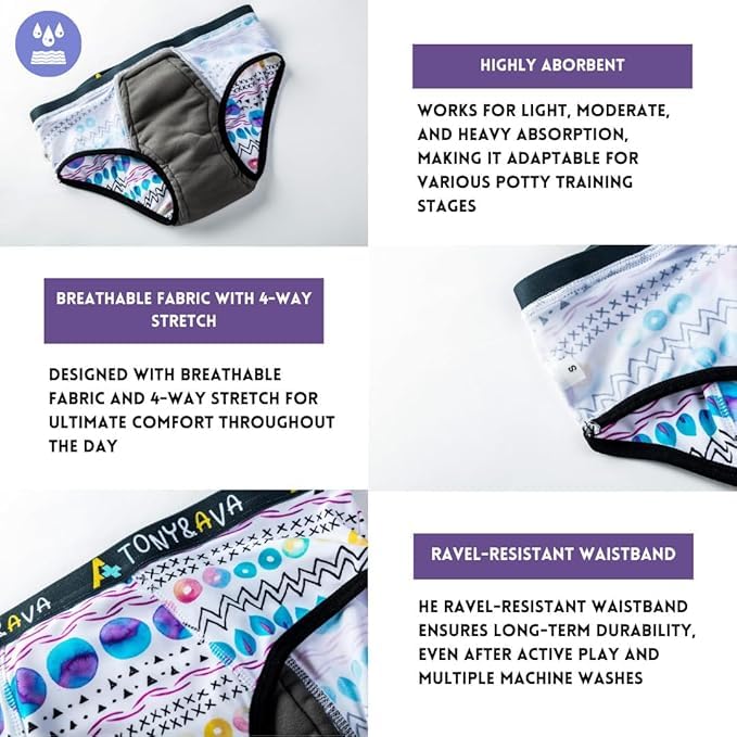 Incontinence Underwear for Girls, Teens & Women with Special Needs – Transitional Briefs for Catheterization, Daytime Leaks & Light Protection | Comfortable & Discreet Alternative to Diaper | L
