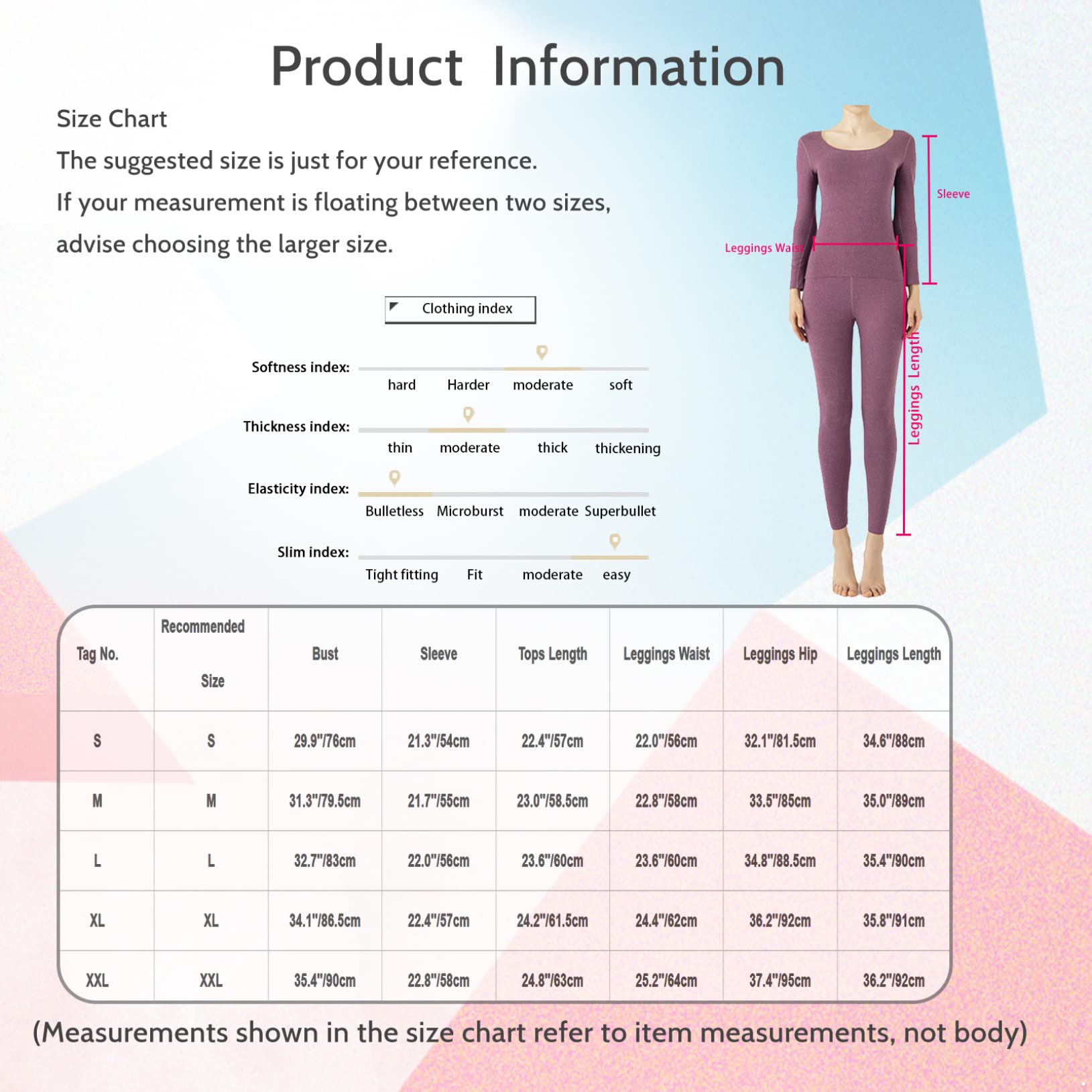 Freebily Two-Piece Therma Base Layer for Women Silk Long Underwear Pajama Set Cold Weather Sleepwear Black Small