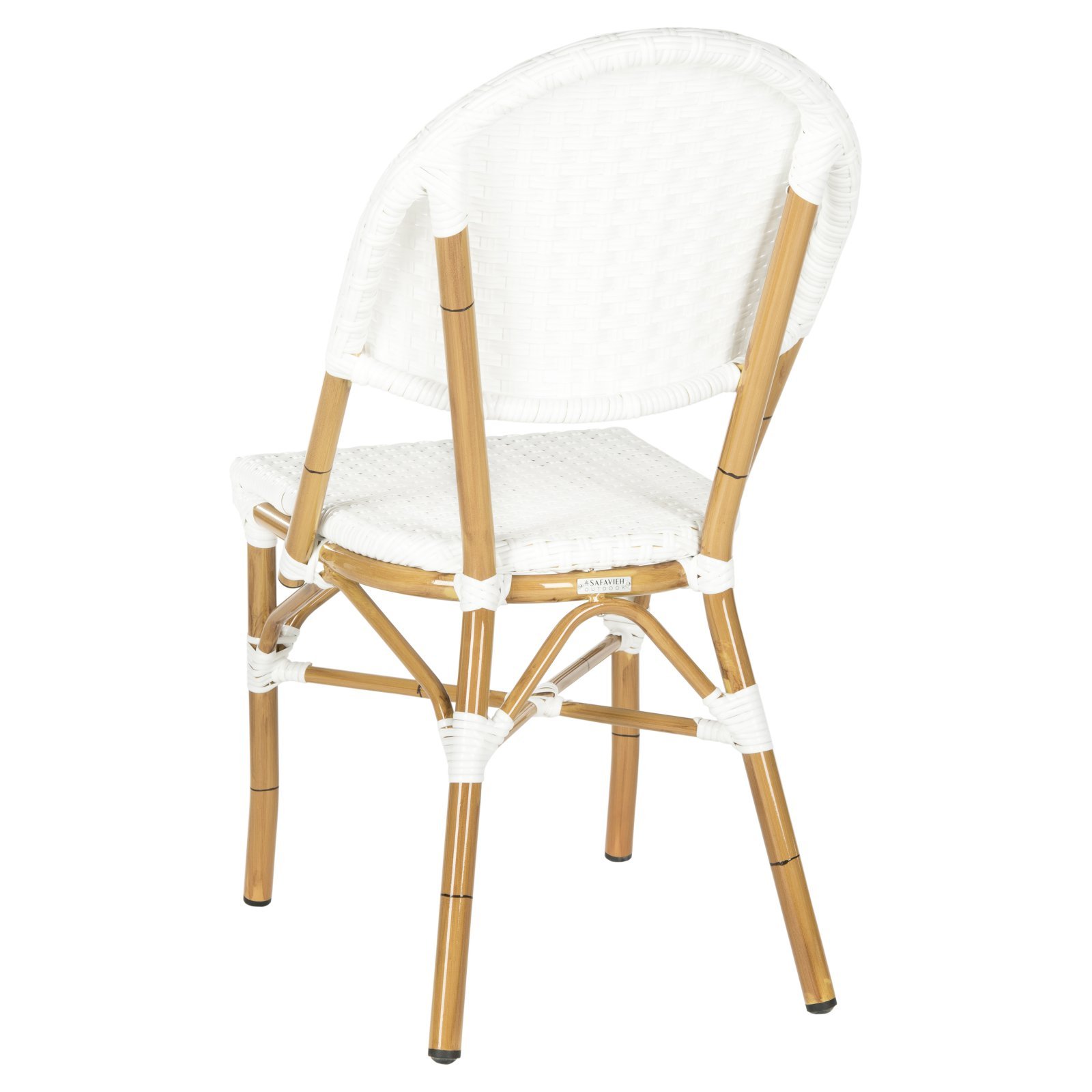 SAFAVIEH Home Collection Barrow Indoor/Outdoor, Set of 2, Brown Stacking Side Chair, 0