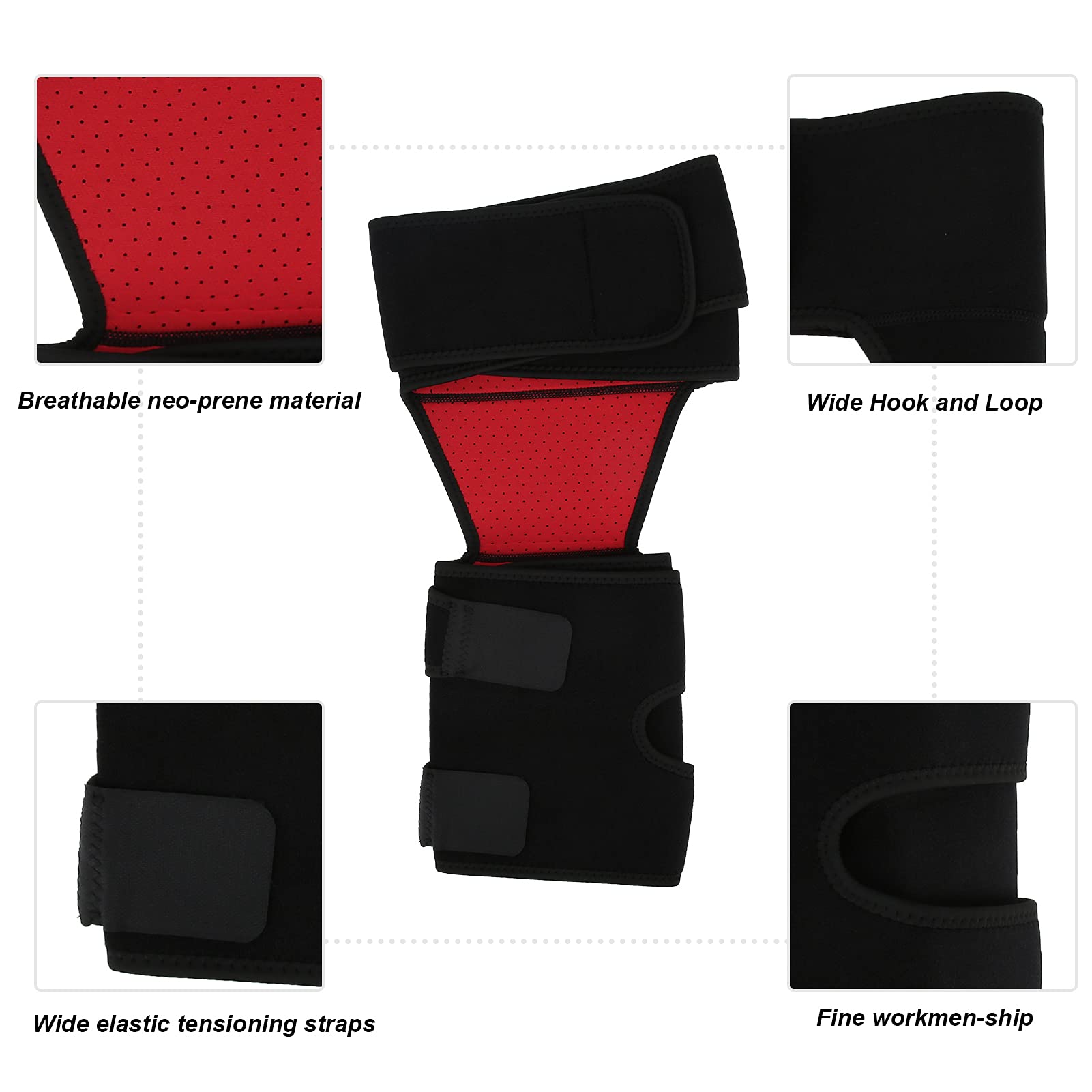 FECAMOS Hip Brace Thigh Compression Sleeve, Reliable Fitness Thigh Brace Rubber Durable Flexible for Hip Flexor Injury for Sciatica