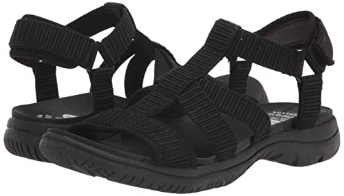 Dr. Scholl's Shoes Womens Adalia Sport Sandal Black Fabric 6.5 M