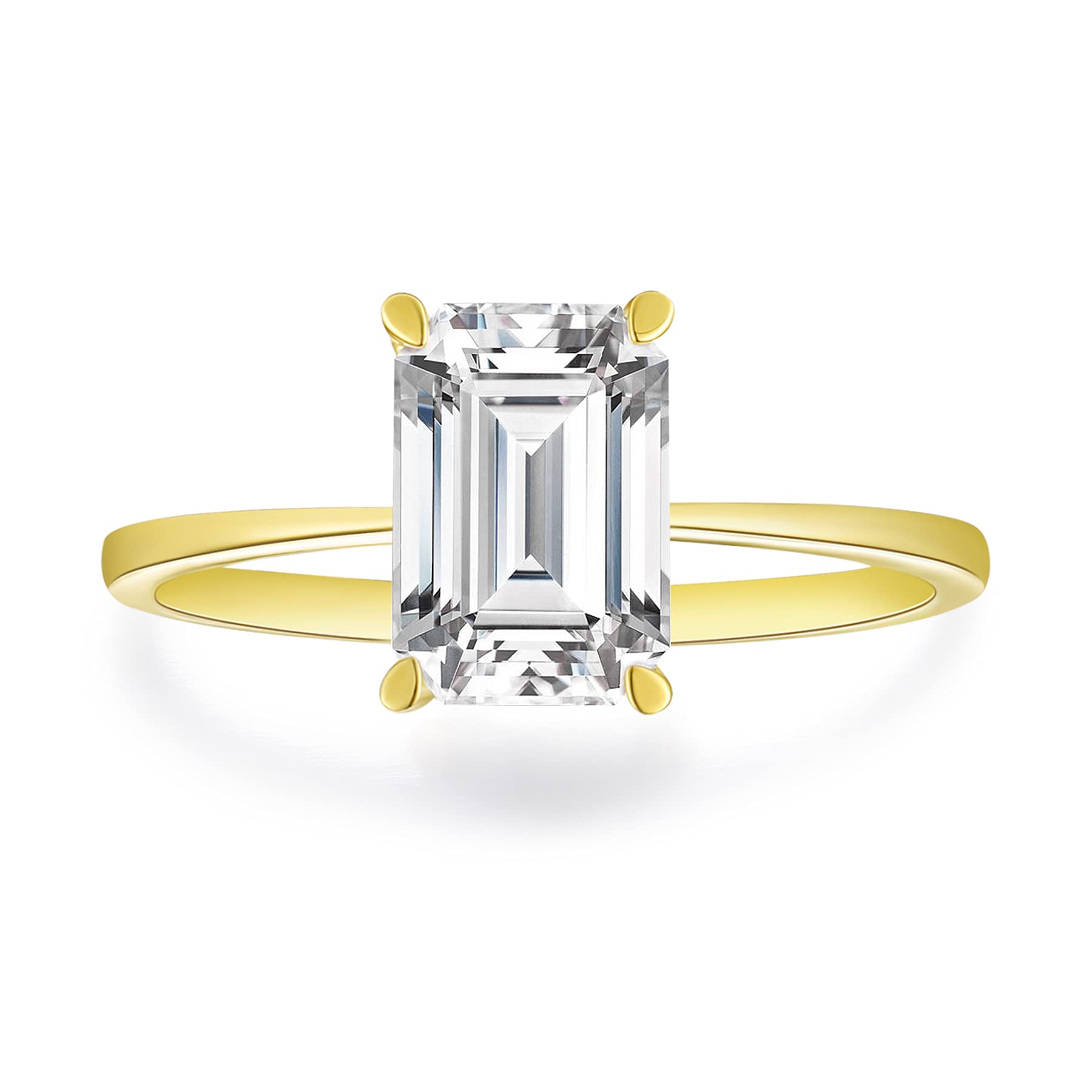 espere Rhodium Plated Sterling Silver Cubic Zirconia Micro Paved Marquise Wedding Band | Women's CZ Half Eternity Stacking Rings (2.5)