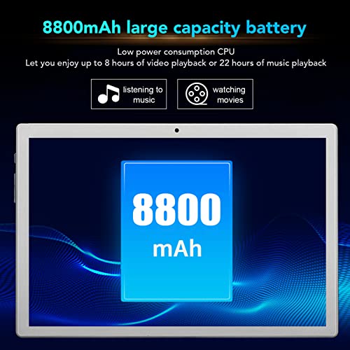 lonuo HD 10.1 Inch Tablet, 4G LTE Phone Tablet 2.4G 5G WiFi Type C Charging HiFi Speakers for Home for Learning (Green)