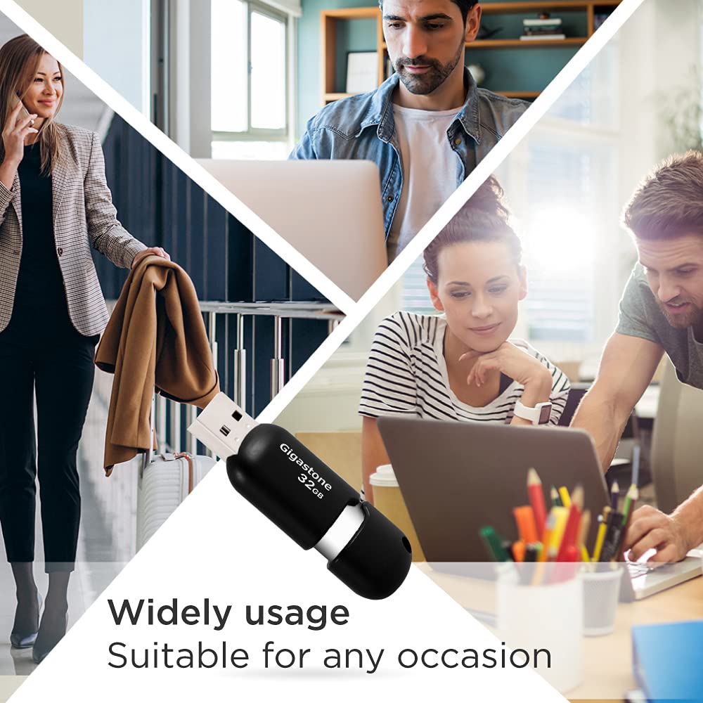 Gigastone V10 16GB USB 2.0 Flash Drive 16GB Flash Drive Thumb Drive Memory Stick Pen Drive Capless Retractable Design