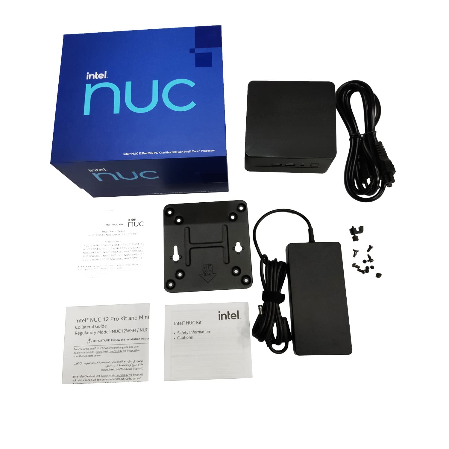Intel NUC 12 NUC12WSHi7 Wall Street Canyon Mini Computer,12th Gen Intel Core i7-1260P,12 Processor Cores (4P+8E), 16 Threads, Intel Iris Xe Graphics,Windows11 Pro(Tall,16G RAM+512G SSD)