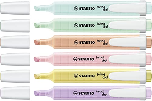 STABILO B-52740-10 Blister Swing Cool Pastel Highlighter (Pack of 6)