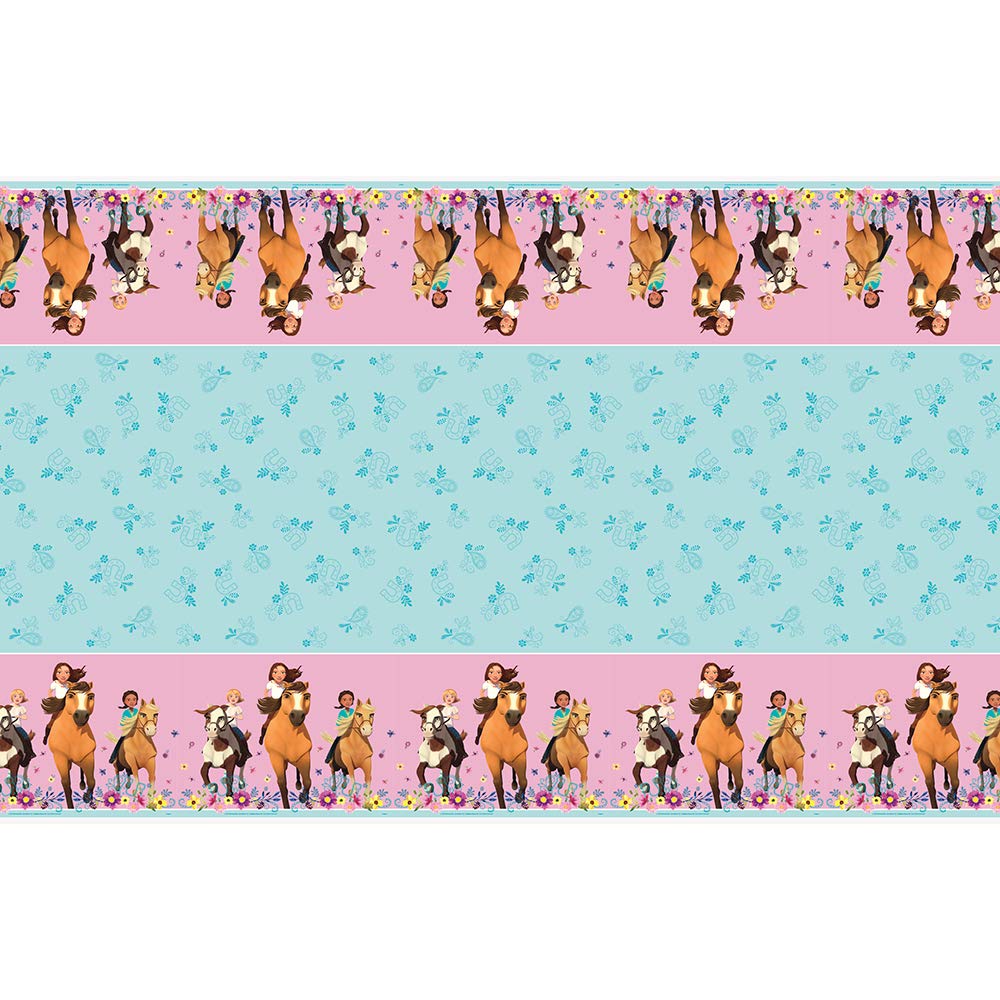 Unique Spirit Riding Free Rectangular Plastic Table Cover | 54" x 84" | 1 Pc