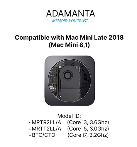 Factory Original 64GB (2x32GB) Memory Upgrade for 2020 & 2019 Apple iMac 27" w/Retina 5K Display & 2018 Apple Mac Mini DDR4 2666Mhz PC4-21300 SODIMM 2Rx8 CL19 1.2v RAM Adamanta
