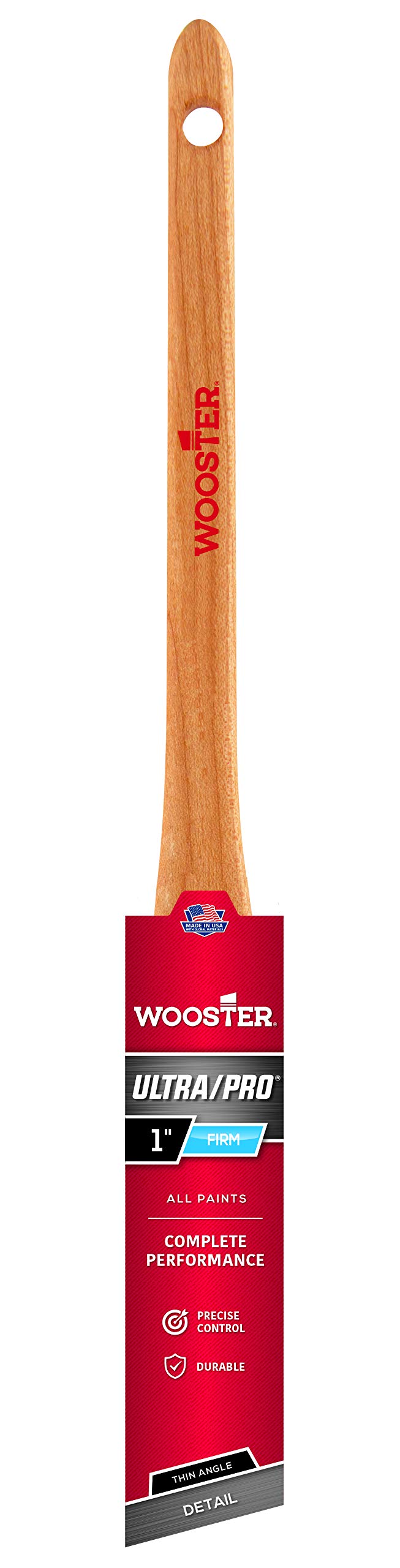 Wooster 912-0041810010, 1-Inch, Purple Brush 4181-1 Ultra/Pro Firm Willow Thin Angle Sash Paintbrush