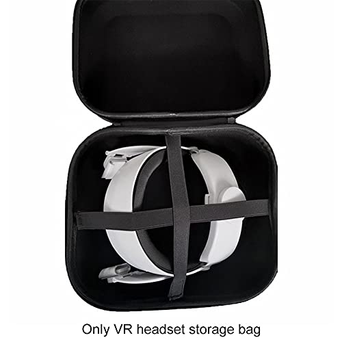 EKDJKK VR Headset Storage Bag with Strap, Home Hard Carrying Case VR Gaming Headset and Touch Controllers Accessories Fit for Oculus Quest 2