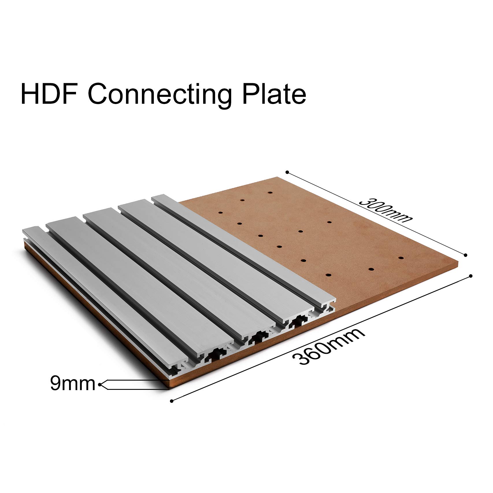 Genmitsu T-Slot Table 3040 Extension Aluminum Spoilboard, Work with 3018 Y-Axis Extension Kit, Compatible with 3018-PROVer/3018-PROVer Mach3/3018-MX3