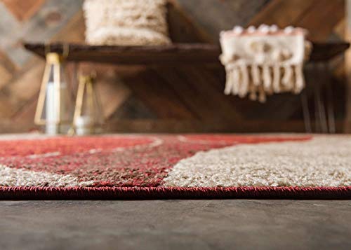 Unique Loom Autumn Collection Area Rug - Plantation (5' 1" x 8' Rectangle, Multi/ Beige)