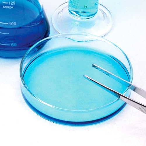 United Scientific 10 Pack Sterile Thick Plastic Petri Dishes with Lid, 90mm Dia x 15mm, Designed for use in Laboratories, Home, and Classrooms