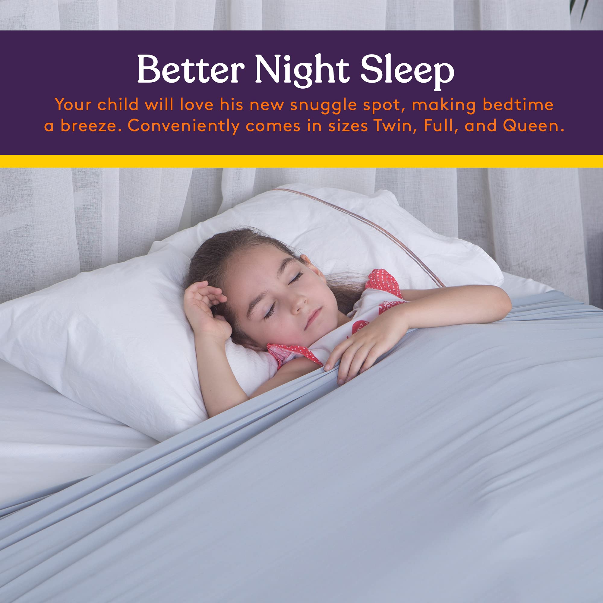 Special Supplies Sensory Bed Sheet for Kids Compression Alternative to Weighted Blankets - Breathable, Stretchy - Cool, Comfortable Sleeping Bedding (Grey, Twin)