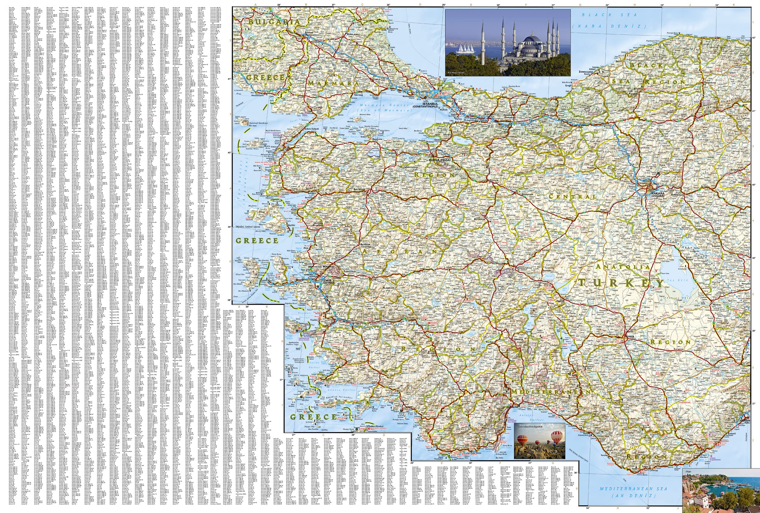 Türkiye (Turkey) Map (National Geographic Adventure Map, 3018)