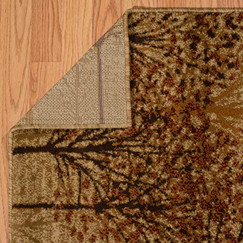 United Weavers of America Affinity Tree Blossom Area Rug - 1ft. 10in. x 3ft., Natural, Machine Made Rug with Twisted Heatset Construction, 1'10" x 3'