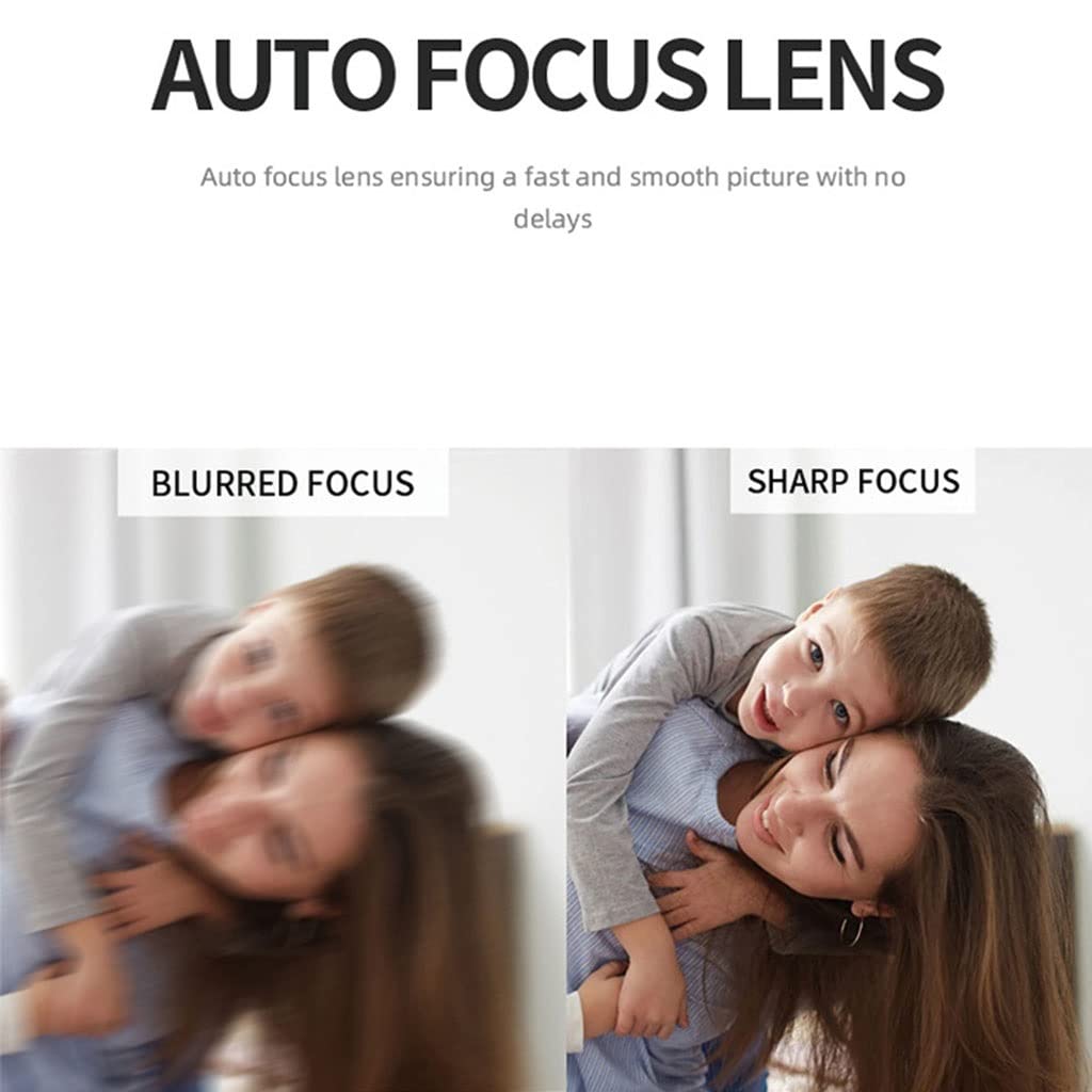 HSQMA Webcam, 2K Web Cam with Microphone,Autofocus, Auto Light Correction, Plug & Play USB Webcam for Video Calling, Teaching, Streaming and Gaming