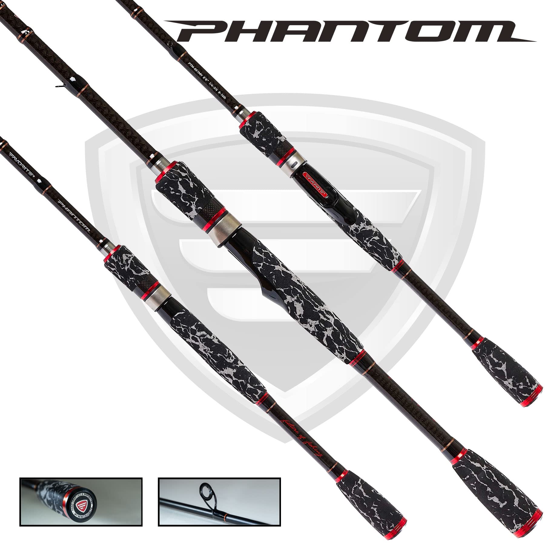 Favorite Phantom Spinning Rod 7'2" Medium Heavy 1 Piece