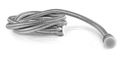 K&J Flexible 304 Stainless Steel Shower Hose - Universal Fit - Fits All Handheld Shower Heads, Sprayers, And Bidet Sprayers (Not Included) - Real 304 Stainless Steel (1, 6 ft)