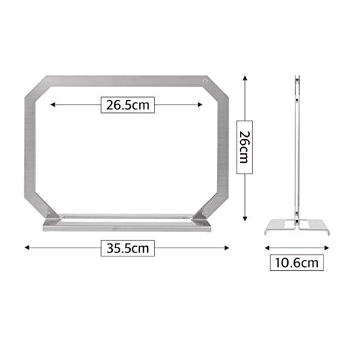 Heriter I Solid Walnut Octagonal Wood Cutting & Serving Board with Stainless Steel Stand/Frame I Modern kitchen I Clean up kitchen I wood cutting boards x 1, Magnetic Stainless Steel Stand x 1