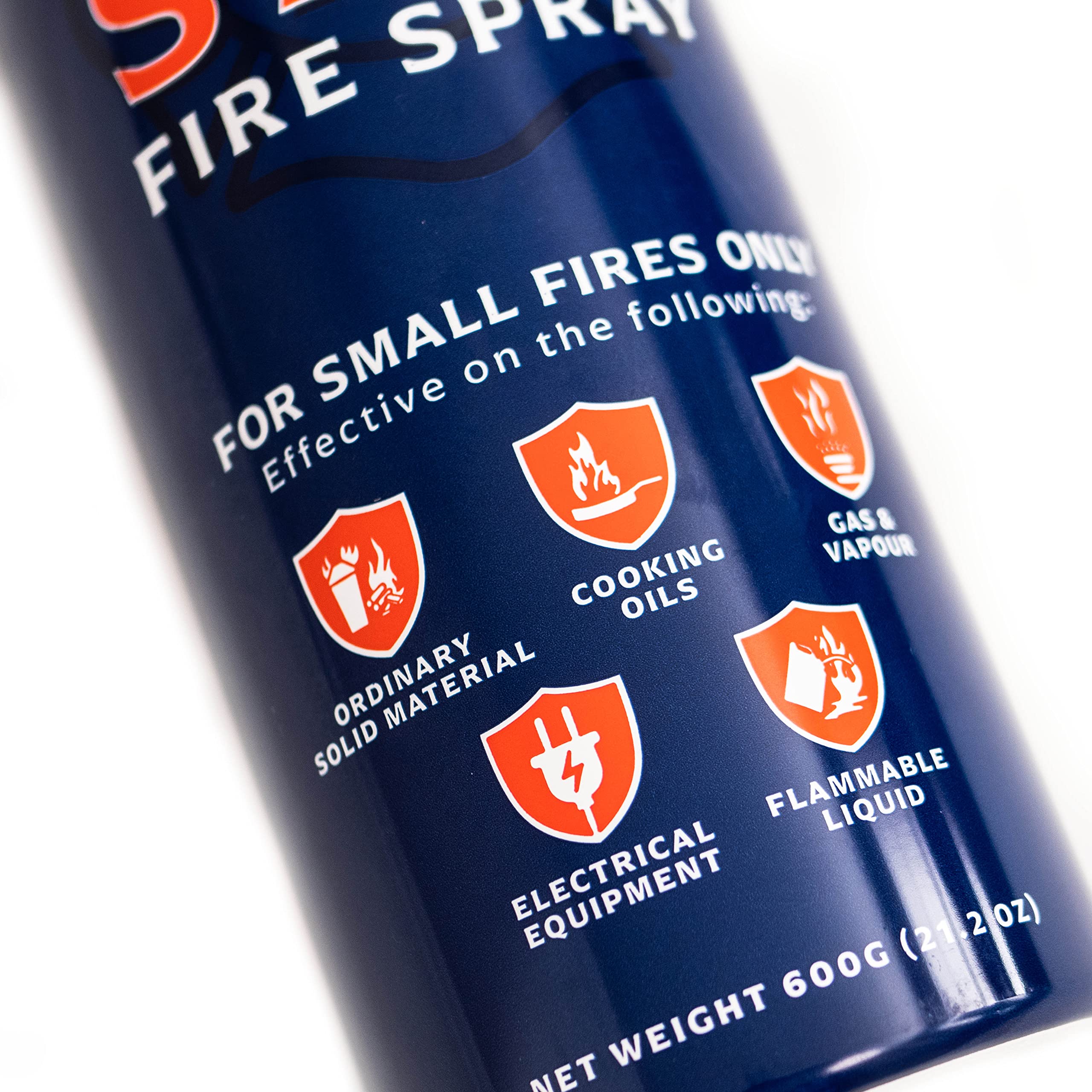Dry Stop Fire Spray by Prepared Hero - 1 Pack - Portable Fire Extinguisher for Home, Car, Garage, Kitchen - Works on Electrical, Grease, Battery Fires & More - Compact, Easy to Use