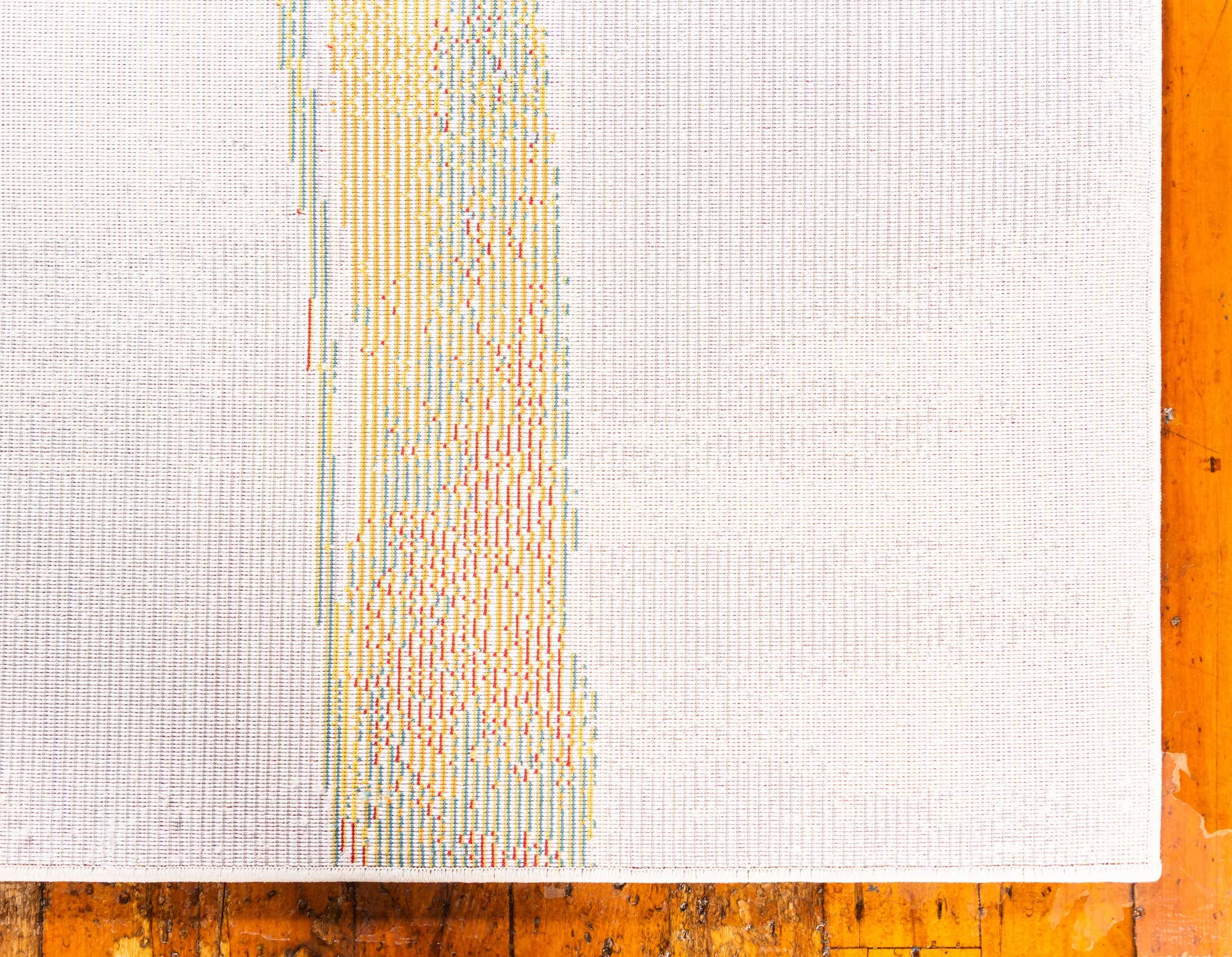 Unique Loom Estrella Collection Bright Colors, Geometric, Abstract, Modern Area Rug, 9 ft x 12 ft, Beige/Yellow
