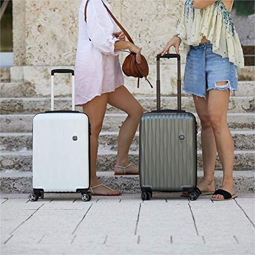 SwissGear 7272 Energie Hardside Luggage Carry-On Luggage With Spinner Wheels & TSA Lock, Olive, 19”, Gunmetal