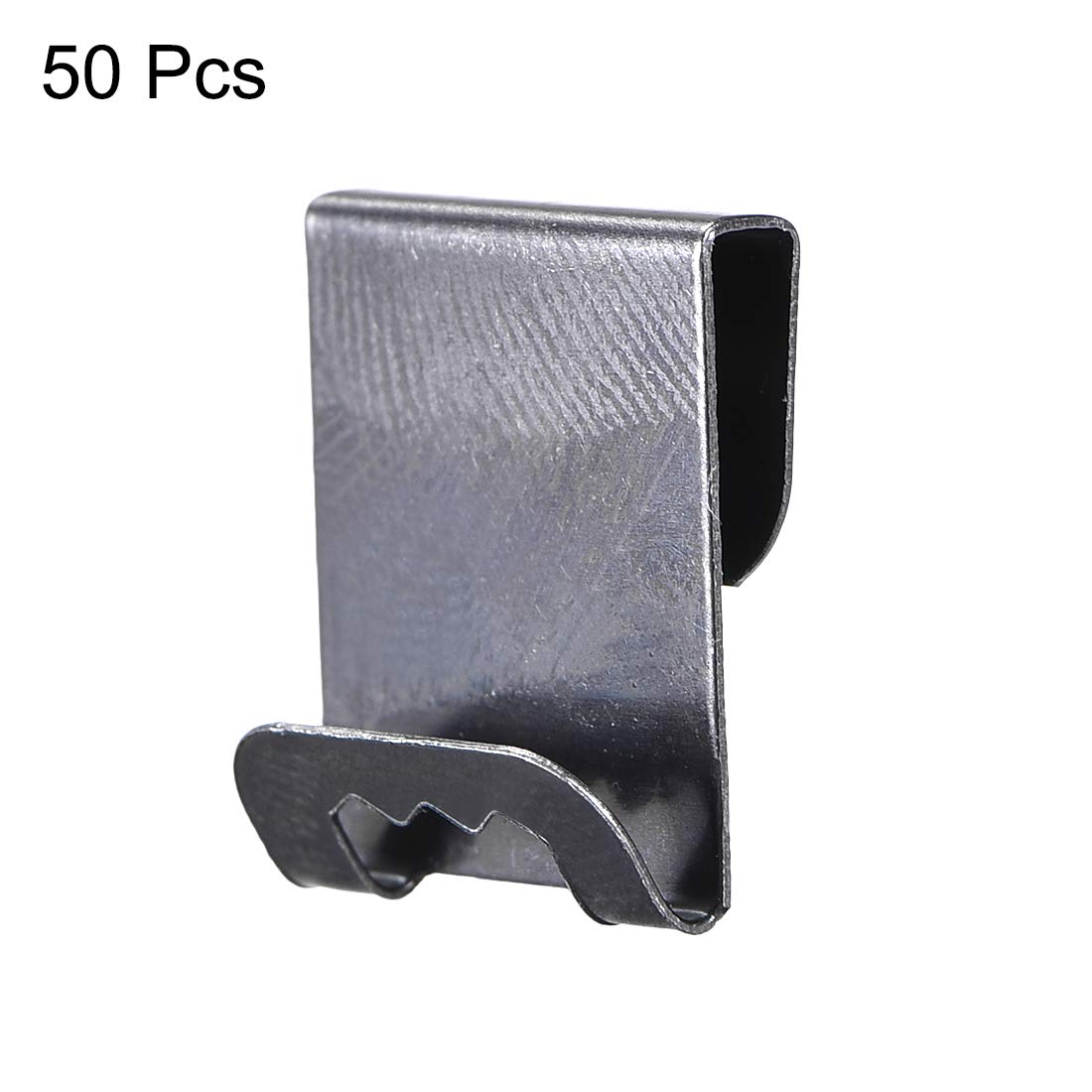 uxcell Photo Frames Hanger Hooks, 0.3mm Thick S-Shaped Metal Wall Mount Album Picture Hanging Clips, 50 Pcs