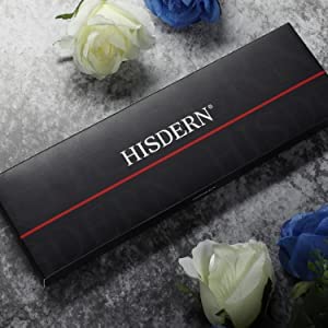 HISDERN Ties for Men Navy Blue Tie Formal Business Plaid Navy Necktie Gingham Silk Woven Classic Checked Tie Tuxedo Wedding
