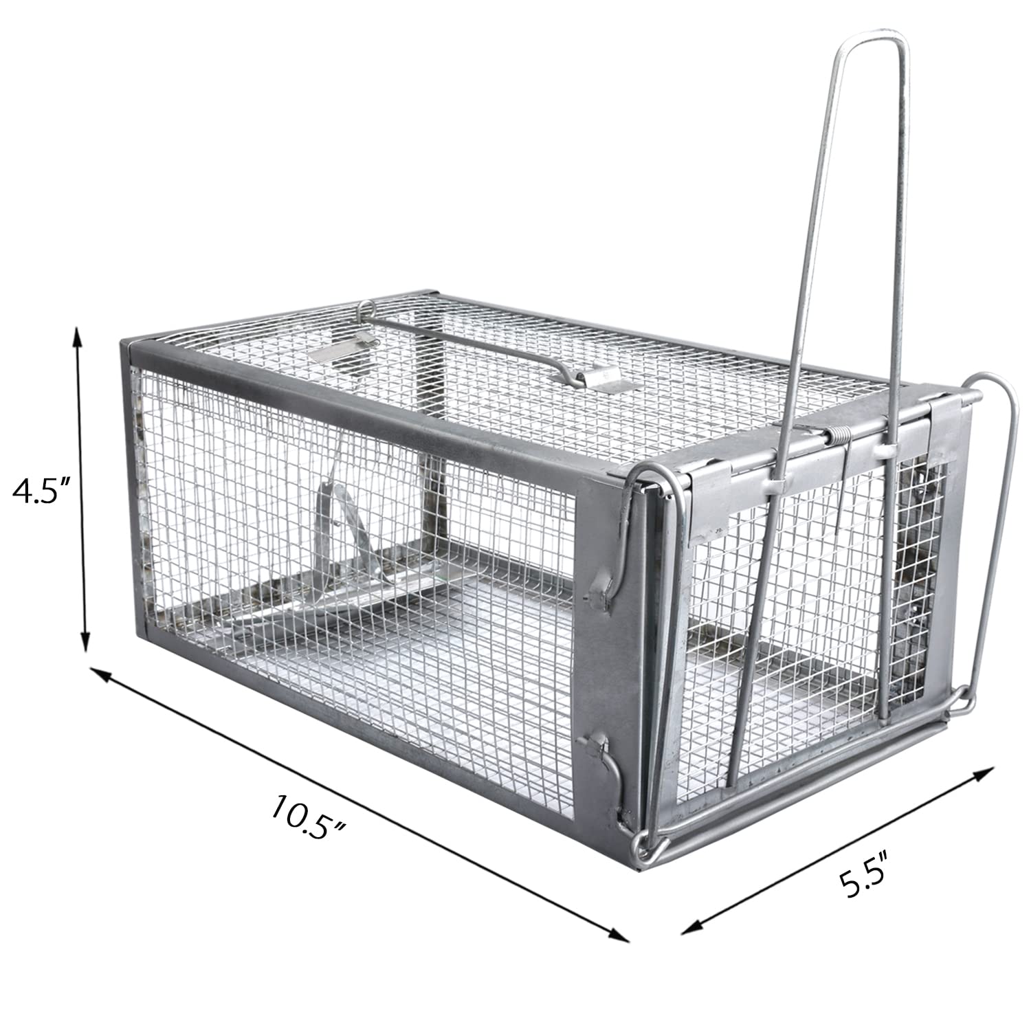 Gingbau 3-Pack Live Chipmunk Traps Humane Mouse Rat Trap Cages for Indoors and Outdoors