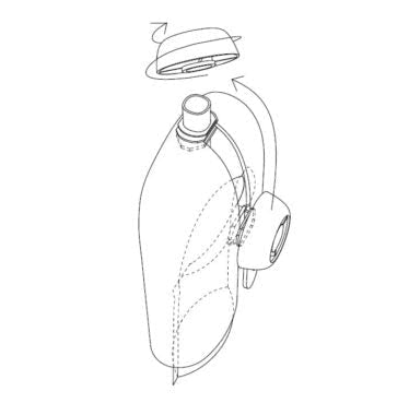 HÅLLIS The Swedish Squeeze Pouch Holder - The Baby Product You Didn't Know You were Missing - Enjoy a Snack on The go - No More Messy Clean-ups - Fits Most Squeeze Pouches - Twin & Tripple Pack Also