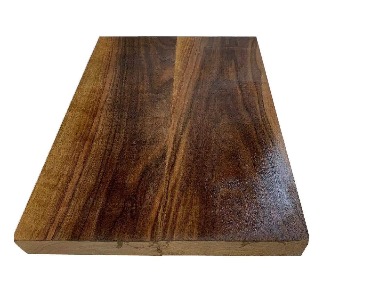 Exotic Wood Zone | American Black Walnut Electric/Bass Guitar Luither Wood Body Blank | 21" x 14" x 2" -2 pcs