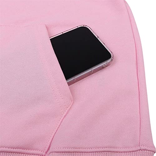 NUFIWI Women Graphic Printed Oversized Y2K Sweatshirt Zip Up Long Sleeve Hoodies Aesthetic Jacket Streetwear with Pockets (Pink, L