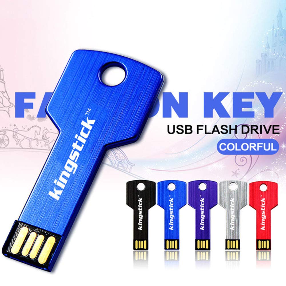 FAgdsyigao USB Flash Drive,4/8/16/32/64GB Ultra-Thin Key Shaped USB 3.0 Flash Drive Memory Stick U Disk - Black 64GB