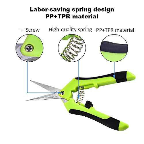 JF-XUAN Shear Tool Multifunctional Pruning Shears Garden Small Scissors Fruit Picking Scissors Trim Weed Household Potted Branches Gardening Tools (Color : As pic5)